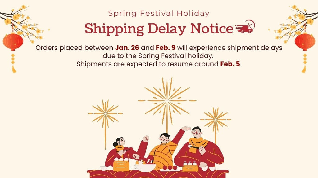 2025 Spring Festival Holiday Shipping Delay Notice