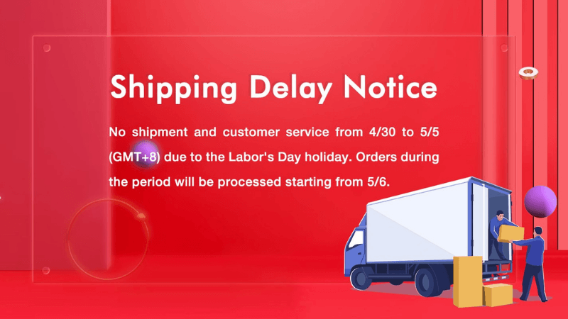 Labor's Day Shipping Delay Notice
