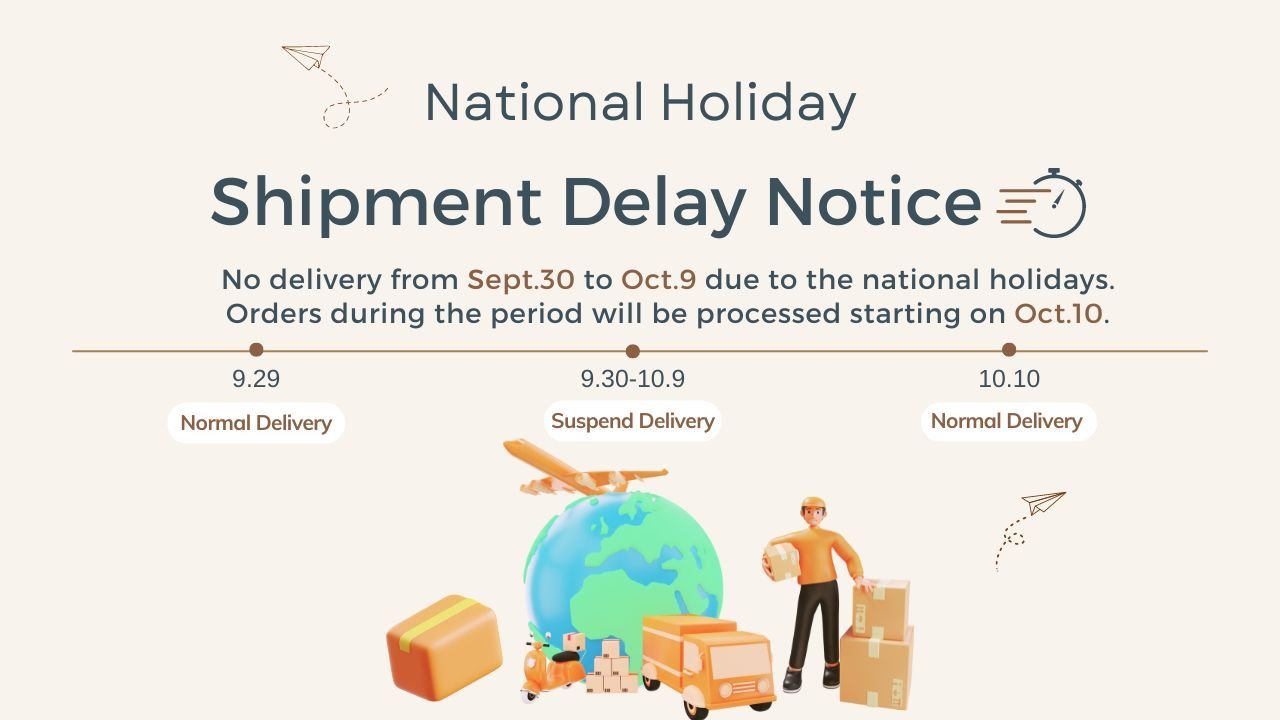 National Holiday Shipment Delay Notice
